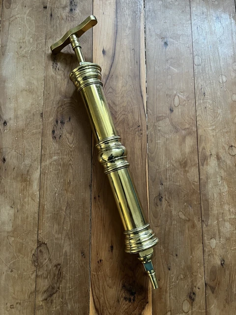 RARE ANTIQUE BRASS 19th century Embalming Syringe Medical Instrument £ ...