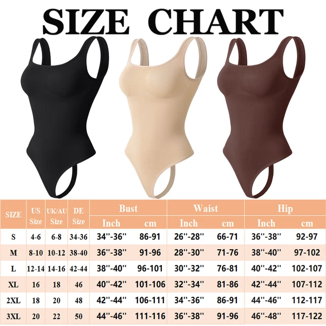 DEFINING BODYSUIT TUMMY Control Shapewear Unseamed Body Shaper Thong ...