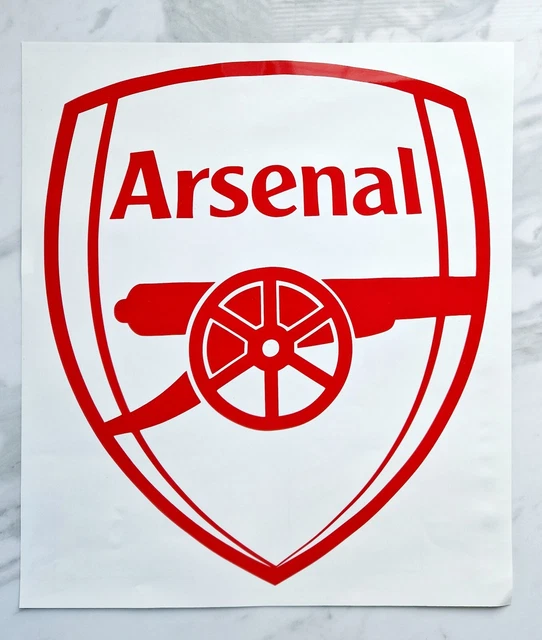 NEW ARSENAL FOOTBALL club logo vinyl sticker 34cm x 40cm £11.11 ...