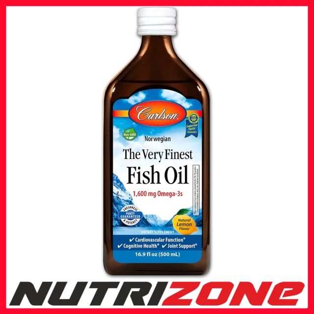CARLSON LABS THE Very Finest Fish Oil, Natural Orange - 500 ml £59.50 ...