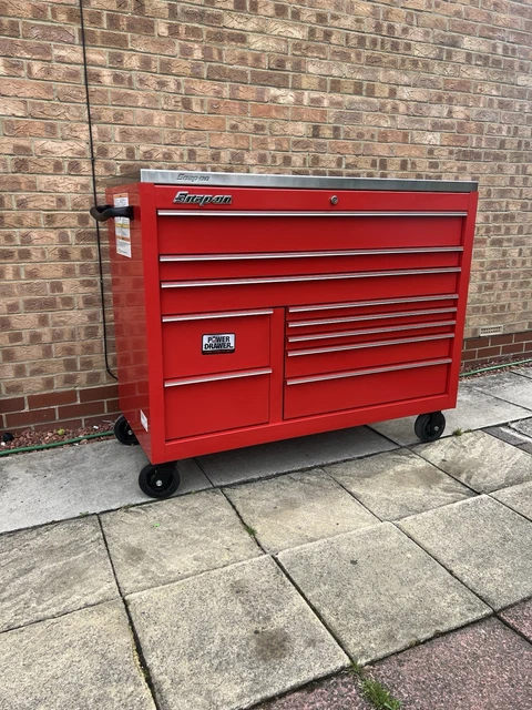 SNAP ON TOOL Box Roll Cab Kra 55” By 24” With Power Drawer And 3 Long ...