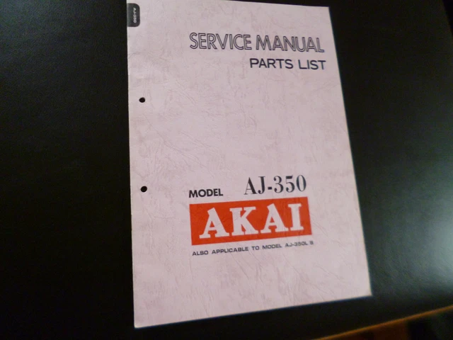 ORIGINAL SERVICE MANUAL Schaltplan AKAI VS-F340 - VS-F350 Videorecorder ...