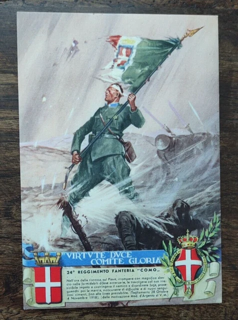CARTOLINA MILITARE ILLUSTRATA 24° Reggimento Fanteria Como FG Edizioni Boeri EUR 1,99 - PicClick FR