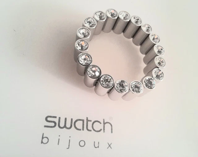 SWATCH BIJOUX JEWELRY: Der Glittery Ring " Lustro " (JRM015) New/Top ...