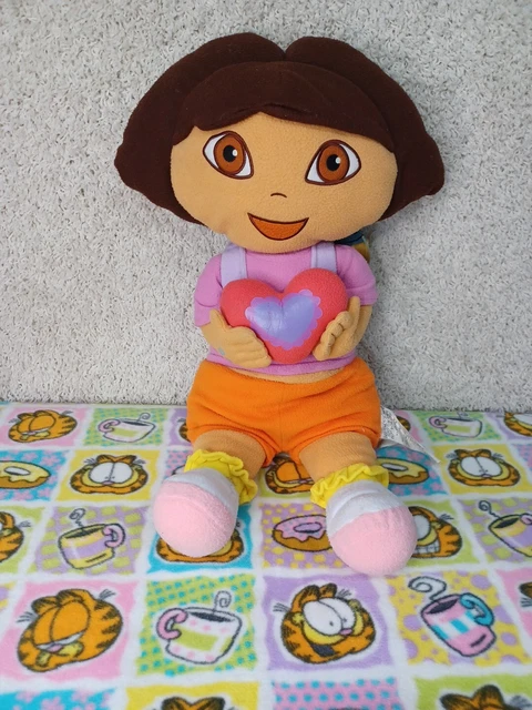 NICK JR DORA The Explorer Heart Backpack Map 26” Pillow Plush Viacom ...