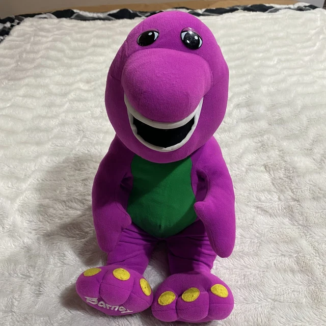 VTG PLAYSKOOL HASBRO Barney Purple Interactive Talking Dinosaur 17-in ...