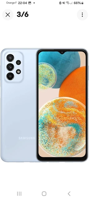 SAMSUNG GALAXY A23 5G Bleu 64 Go Téléphone Débloqué Opérateur RAM 4 Go ...