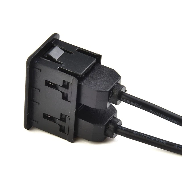 VOITURE PANNEAU ENCASTRÉ Aux USB Port Double Extension Adaptateur Câble EUR 12,85 - PicClick FR