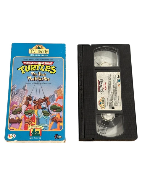 TEENAGE MUTANT NINJA Turtles The Four Muskaturtles VHS 1993 Kids Teddy ...