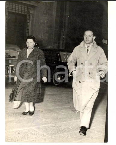 1959 FIRENZE PROCESSO omicidio BRACCI - Lionello EGIDI con la moglie ...