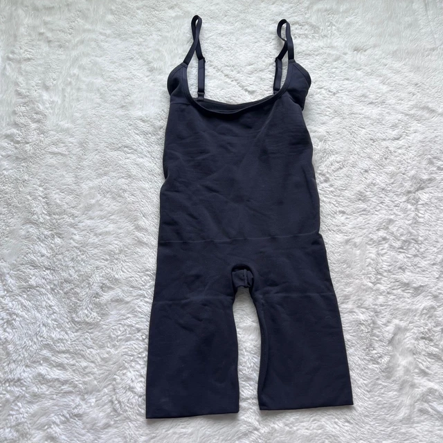 SKIMS SCULPTING MID Thigh Bodysuit Onyx Black XS Compression Shapewear ...