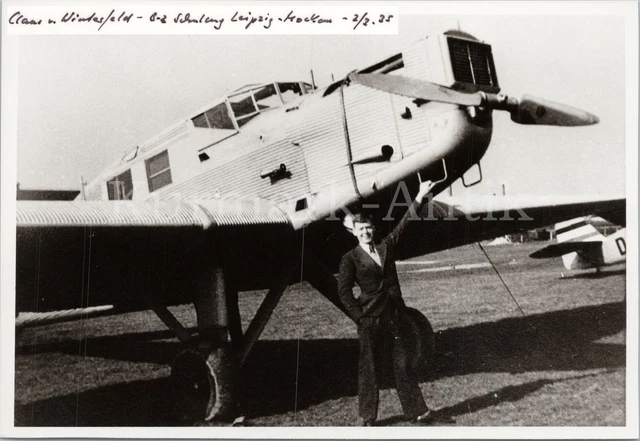 B102 FOTO WEHRMACHT Archiv Repro Luftwaffe Flugzeug Ju52 W34 Leipzig ...