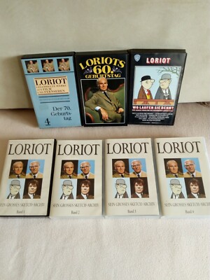 7 VHS, LORIOT , Sketch Archiv 1-4, Wo laufen sie denn ?, ges. Werke, 60 ...
