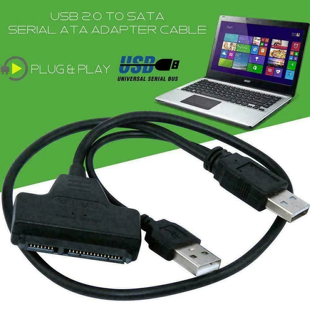 USB TO SATA External HDD SSD Hard Disk Dirive Adapter AU Lead Converter ...