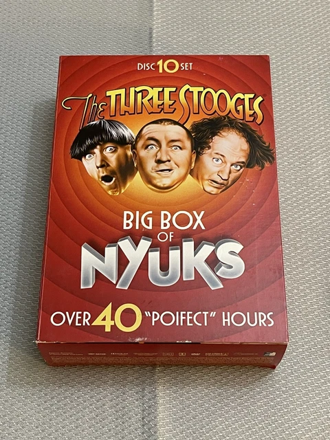 THREE STOOGES BIG Box of Nyuks DVD Box Set 10 Discs 40 + Hours NEW FREE ...