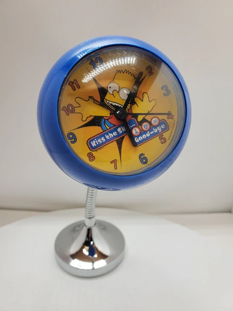BART SIMPSON BALL Clock Tulip Design Goose Neck Read Discrimination ...