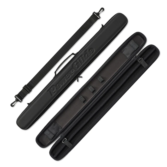 POWERGLIDE SNOOKER POOL Cue Case Svartur For Centre Joint Cues. Holds 1 ...