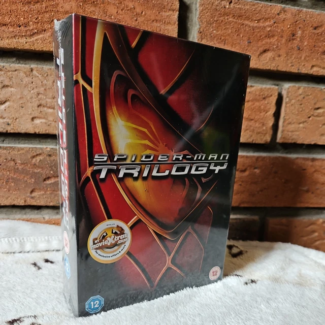 SPIDER-MAN TRILOGY DVD Toby Maguire Kirsten Dunst James Franco UK R2 ...