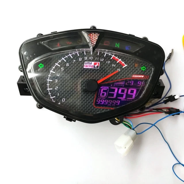 RACING FOR LC135 Motorcycle Tachometer Digital Odometer Speedometer5819 ...