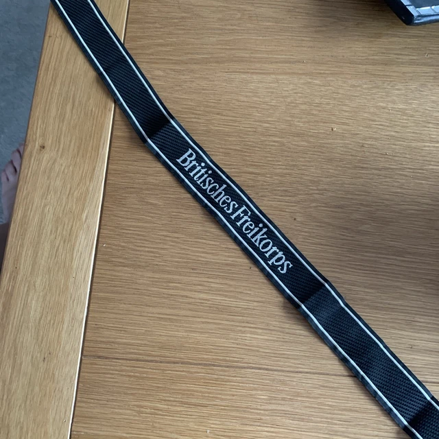 GERMAN ARMY BRITISH FREE CORPS BRITISCHES FREIKORPS cuff Title arm Bevo ...