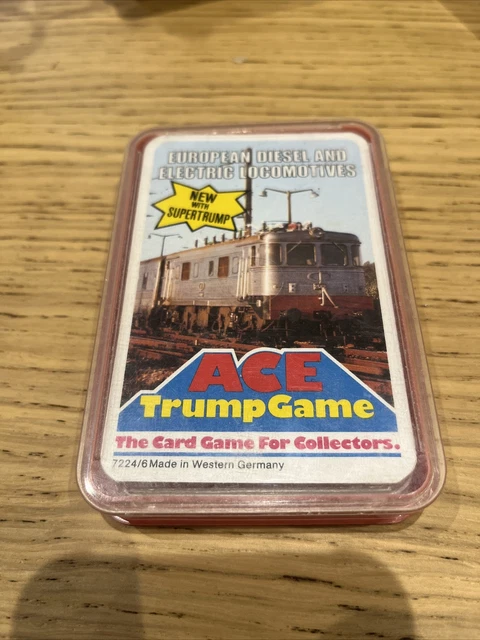 VINTAGE 70S EUROPEAN DIESEL AND ELECTRIC LOCOMOTIVES TOP TRUMPS TRAINS ...