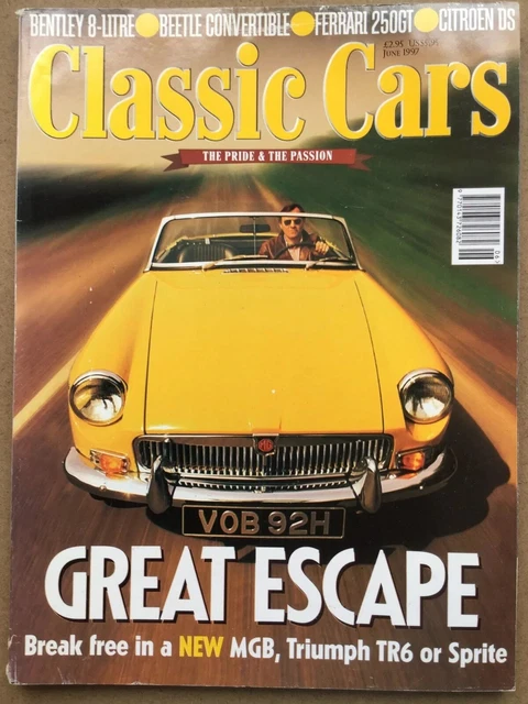 CLASSIC CARS MAGAZINE - June 1997 - Bentley 8.0, Ferrari 250GT, Citroen ...
