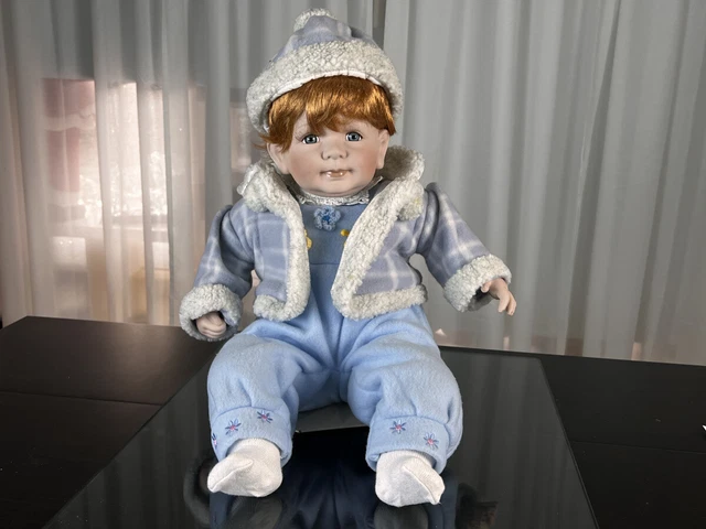 POUPON DE COLLECTION Poupée Porcelaine Poupée 54 Cm. en Parfaite Condition EUR 42,01 - PicClick FR