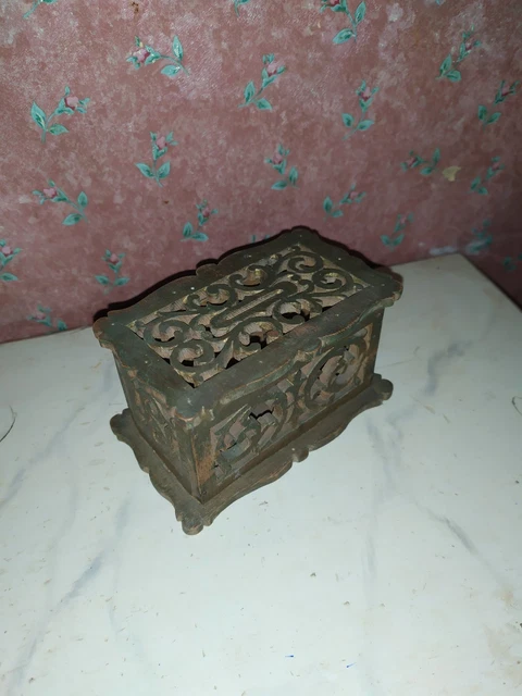 VINTAGE TREASURE CHEST Circa 1920 Dolls House Dollhouse Fairytale ...