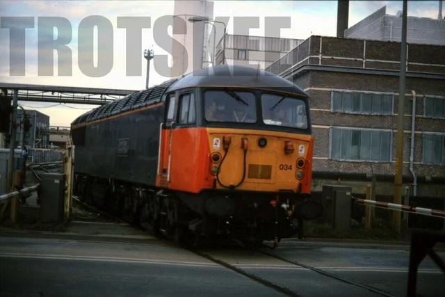 35MM SLIDE BR British Rail Diesel Loco Class 56 56034 Grimsby 1994 Orig ...