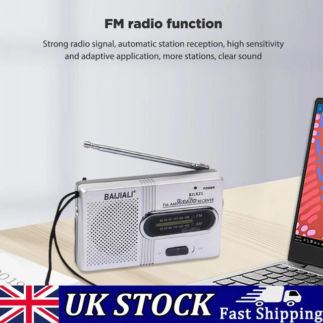 MINI AM/FM RADIO Rechargeable Full-wave Band World Receiver for Morning ...