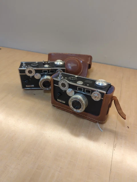 TWO VINTAGE ARGUS C3 35mm Cameras 3.5 w/ One Leather Case £42.53 ...