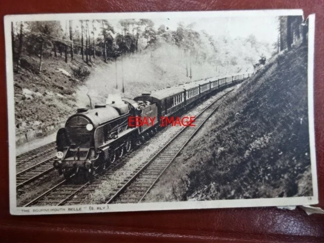 POSTCARD SR LORD Nelson Class Loco No (30) 852 Sir Walter Raleigh ...