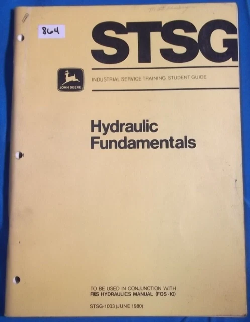 JOHN DEERE STSG Industrial Service Training Guide Hydraulic Fundamentals Manual £20.60 - PicClick UK