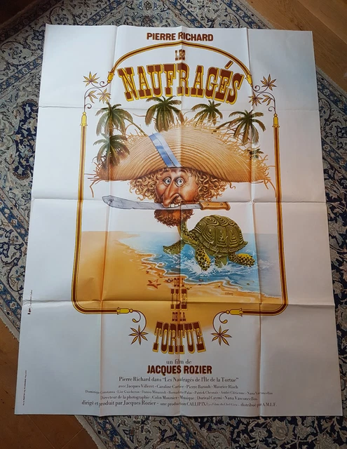 LES NAUFRAGÉS DE L'ILE DE LA TORTUE Affiche cinéma 120x160 ROZIER ...