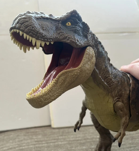 JURASSIC WORLD LARGE Stomping Tyrannosaurus Rex Dino Escape Mattel T ...