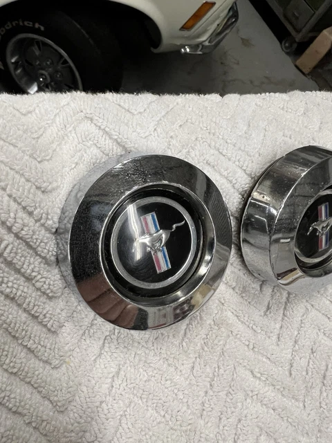 1970 FORD MUSTANG Mach 1 wheel centers deluxe covers Fits Correct 1971 ...