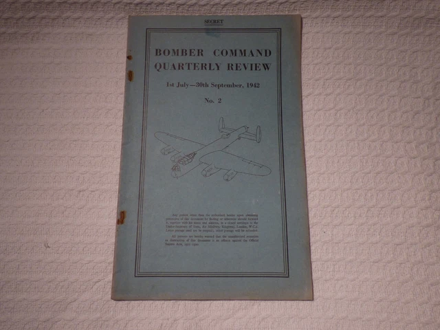 WW2 SECRET RAF Intelligence Bomber Command Review Document Journal No.2 1942 £49.99 - PicClick UK