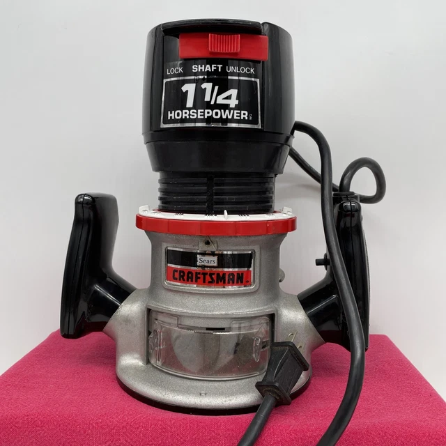 CRAFTSMAN ROUTER 1/4 Collet, 1 1/4 HP, 8A, 315.17560 $49.99 - PicClick