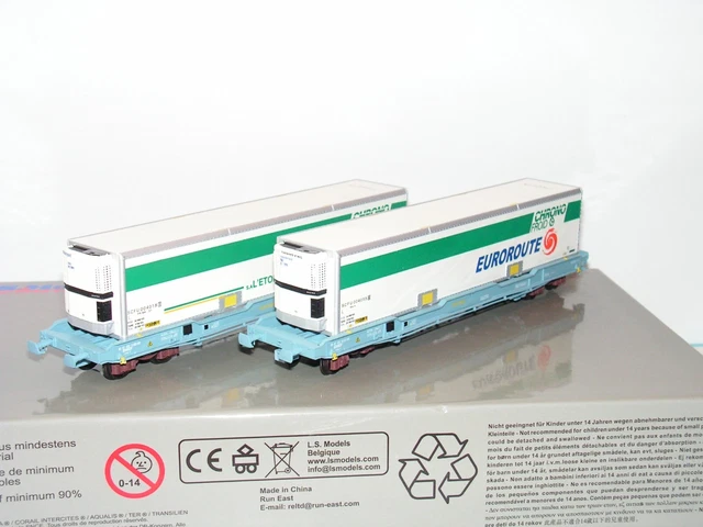 LS MODELS 30306 - Set de 2 WAGONS KC - CAISS MOBILE FRIGO. CHRONO FROID ...