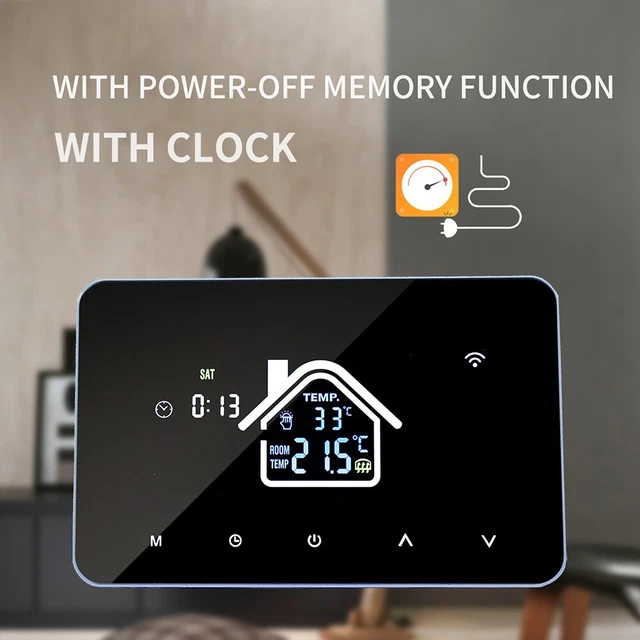 THERMOSTAT THERMOSTAT INTELLIGENT WiFi Chauffage par le Sol Fonction de Stockage EUR 67,55 ...