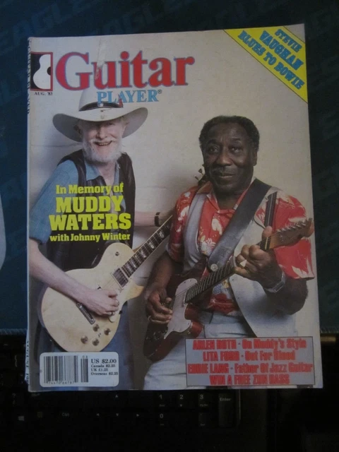 GUITAR PLAYER MAGAZINE August 1983 Muddy Waters Johnny Winter RS $9.99 ...