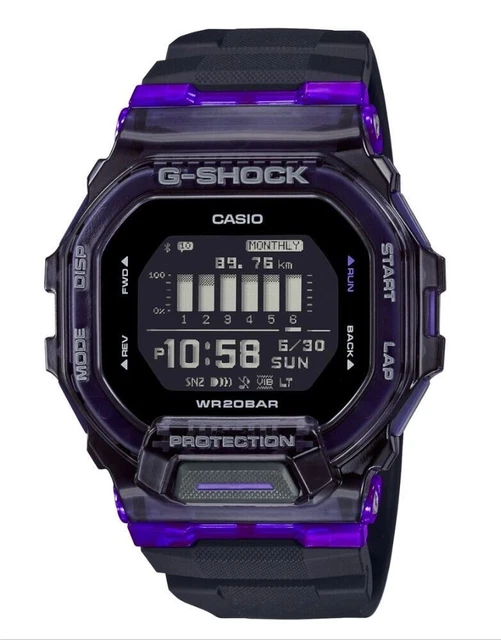 MONTRE CASIO G-SHOCK pour homme, bracelet en résine noir/violet... EUR ...
