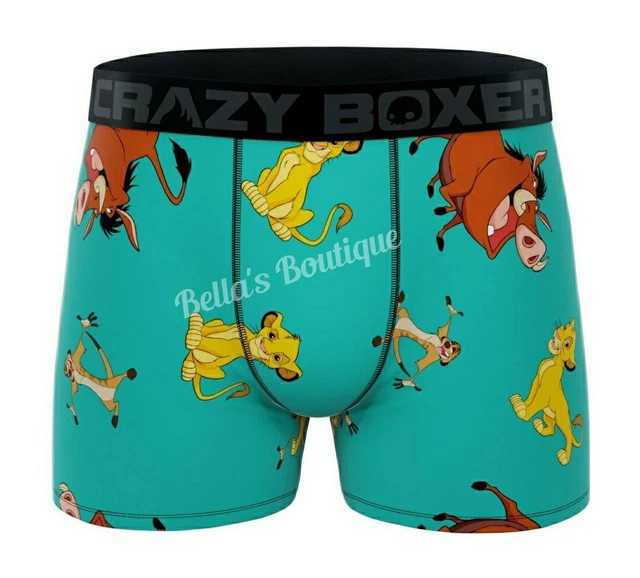 DISNEY THE LION King Simba, Timon & Pumbaa Men's Boxer Briefs. Sz L $37 ...