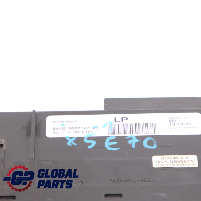 BMW X5 E70 ECU Body Control Module Unit Junction Box PL4 JBBFEIII R ...
