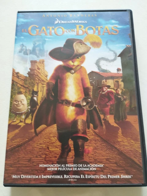 EL GATO CON botas DreamWorks ANTONIO Drapeaux DVD Espagnol Anglais ...