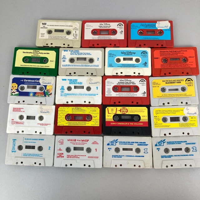CHILDREN'S VINTAGE AUDIO Books Tape Cassette Bundle x19 1980s Tempo ...