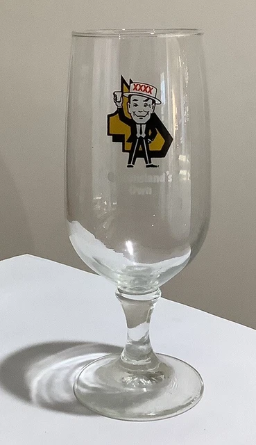 VINTAGE XXXX MR Fourex Queensland's Own Beer Glass $7.99 - PicClick AU