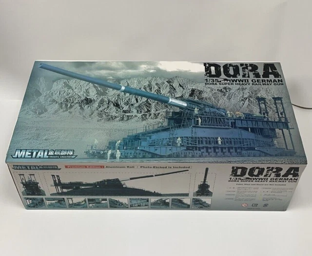 SOAR ART 1/35 WWII German Dora Super Heavy Railway Gun 35001 Premium ...