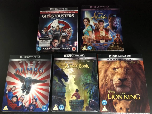 DISNEY HD MOVIE Bundle: Lion King Dumbo Aladdin Jungle Book ...