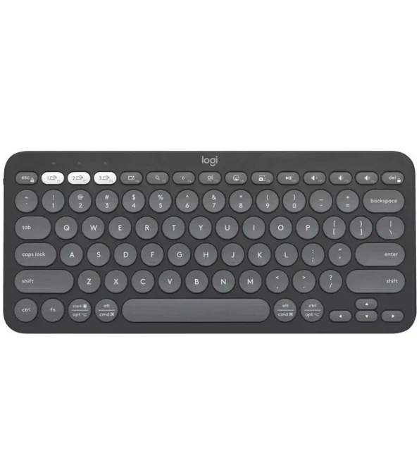 LOGITECH PEBBLE KEYS 2 K380s Multi Device Portable Keyboard READ ...